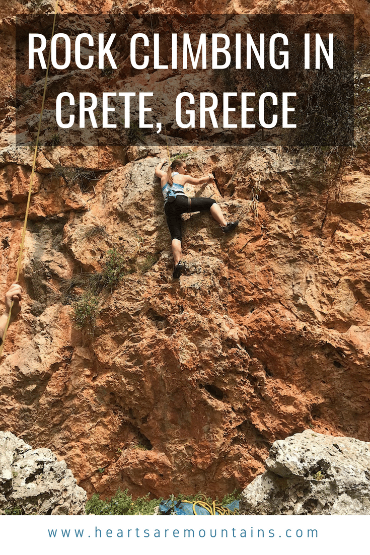 Rock Climbing in Crete, Greece - whose hearts are mountains